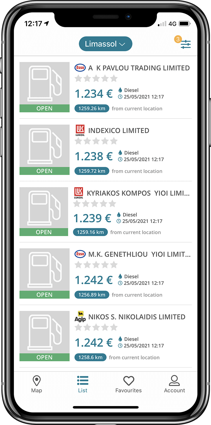 Compare Petrol Stations and Fuel Prices in Cyprus | FuelDaddy
