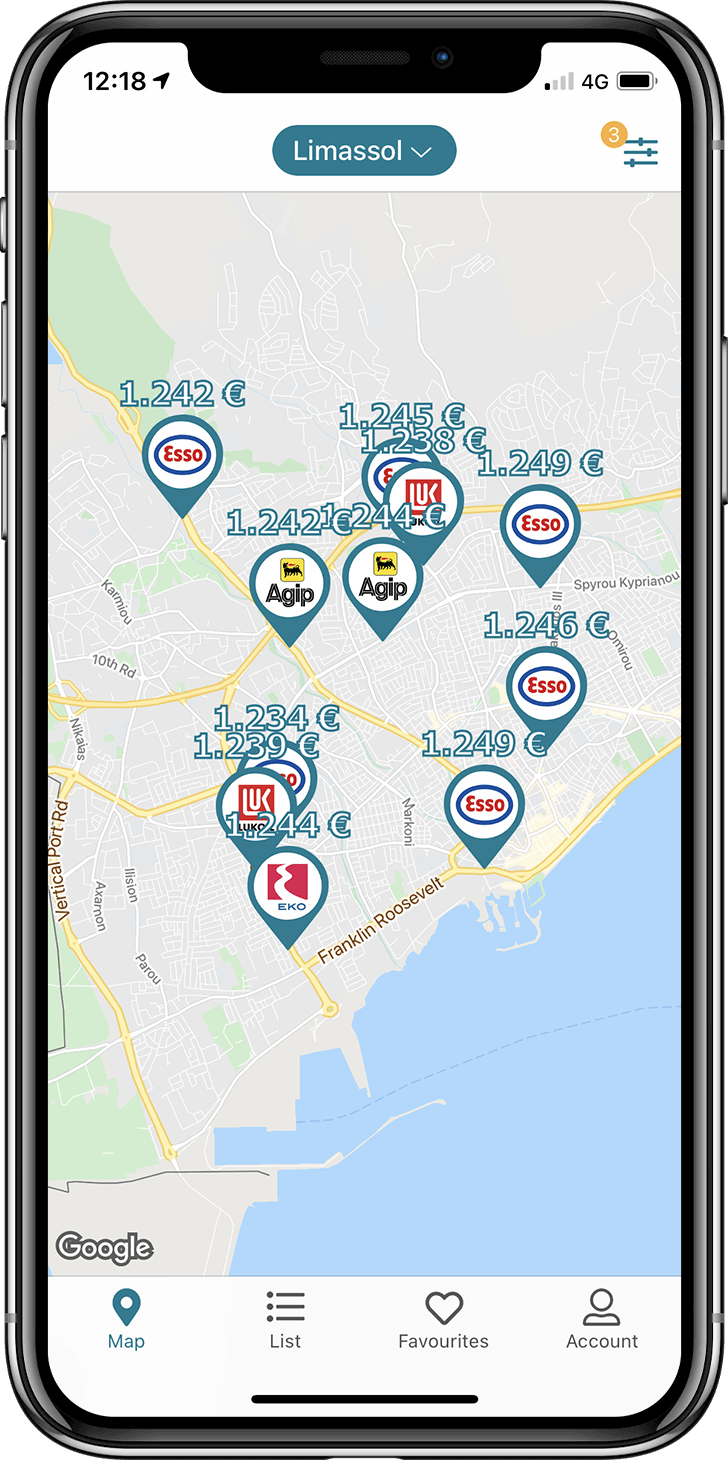 Compare Petrol Stations and Fuel Prices in Cyprus | FuelDaddy